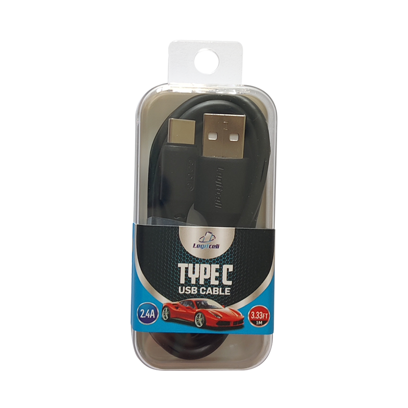1M 3.33FT BLACK Type C USB CABLE